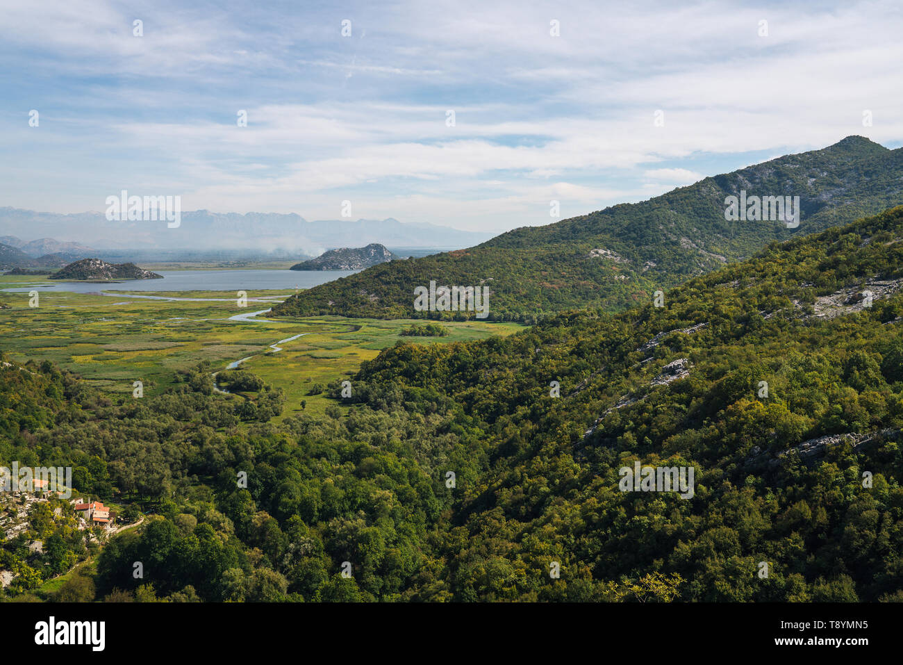 Lake Skadar — also called Lake Scutari, Lake Shkodër and Lake Shkodra — lies on the border of ...
