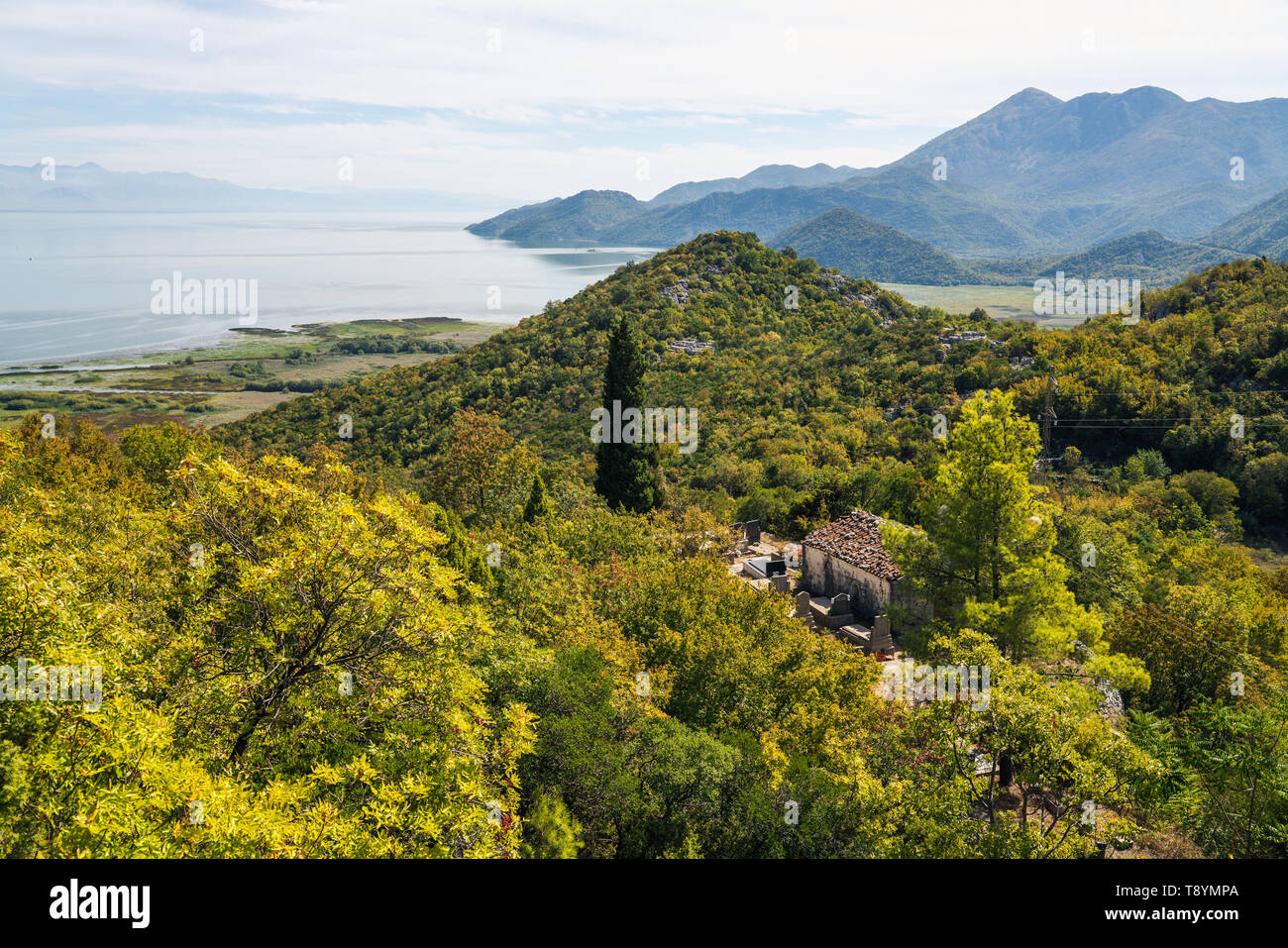 Lake Skadar — also called Lake Scutari, Lake Shkodër and Lake Shkodra — lies on the border of ...