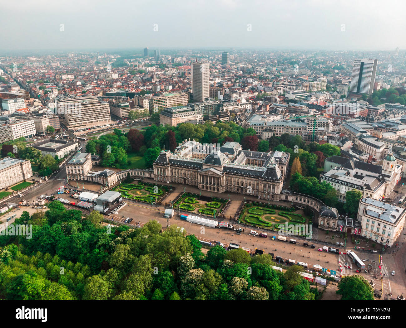 Royal Palace from the air, photo from the drone of the main attraction ...