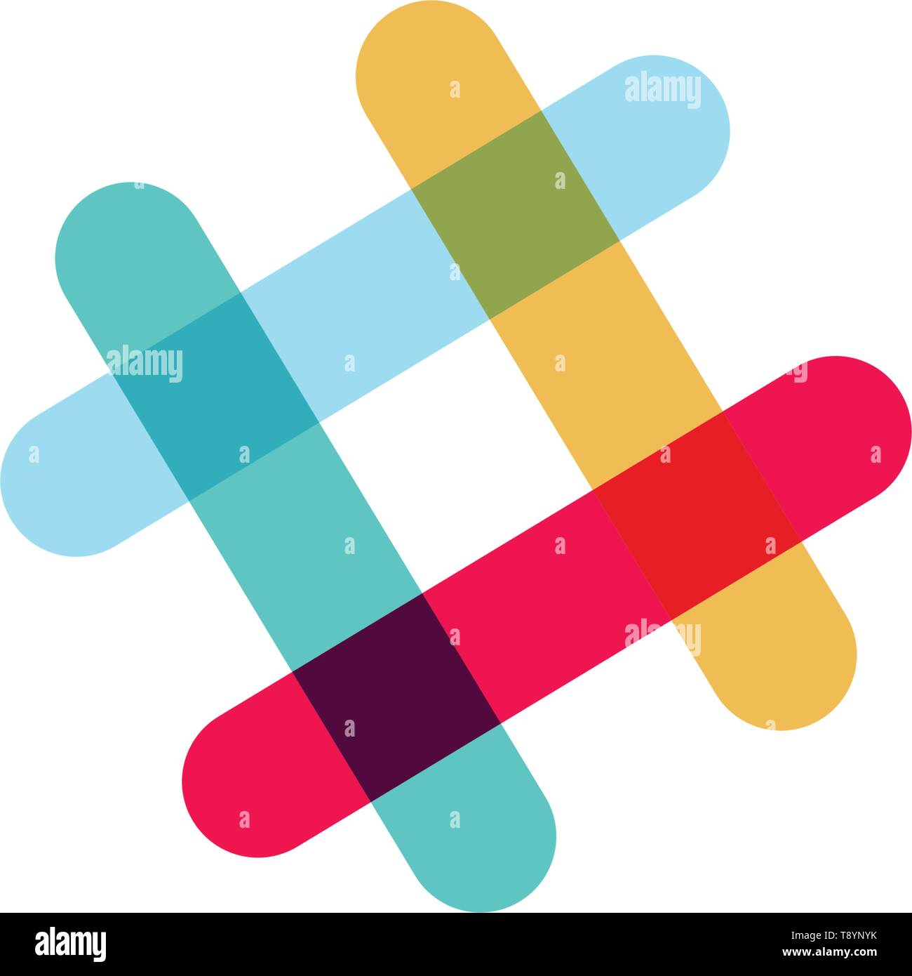 hashtag colorful logo icon vector illustration isolated - vector Stock ...