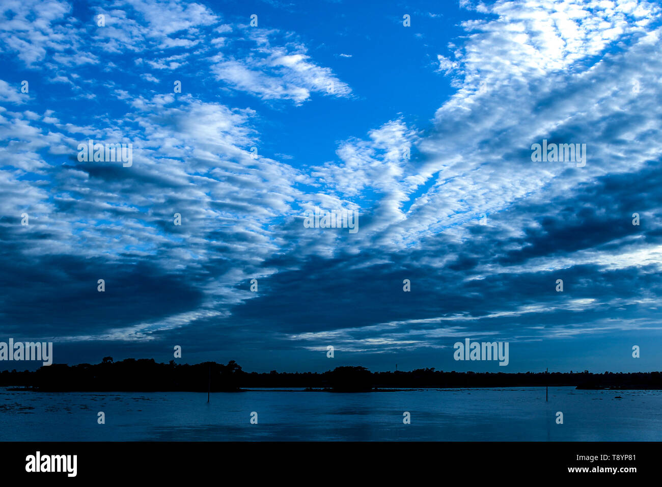 Ocean water clouds sky river blue hi-res stock photography and images ...