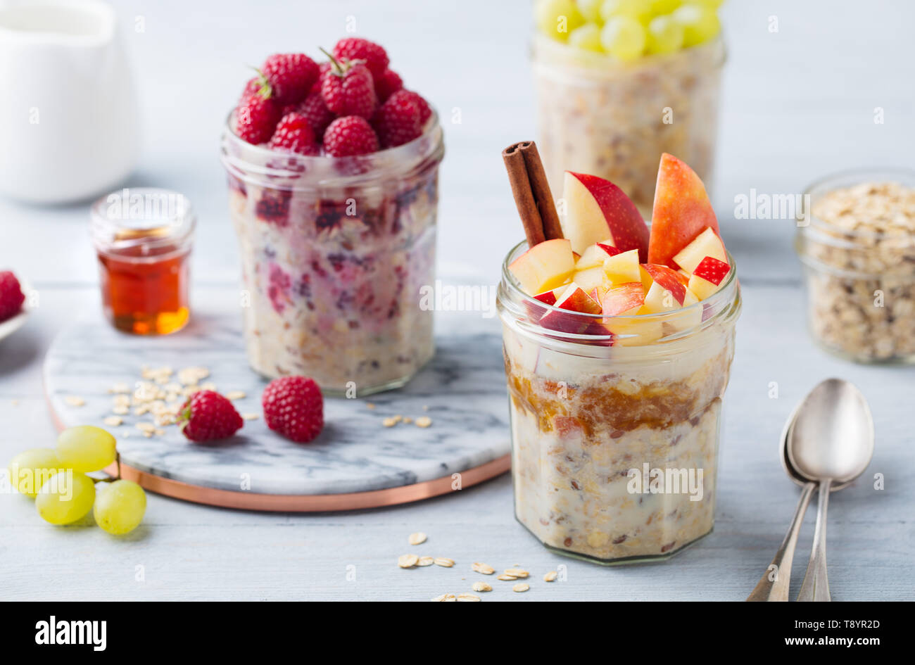Bircher muesli berries yogurt hi-res stock photography and images - Alamy
