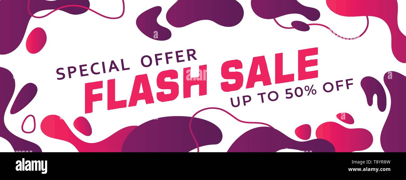 flash sale banner,brush sale banner promotion ribbon banner, scroll ...