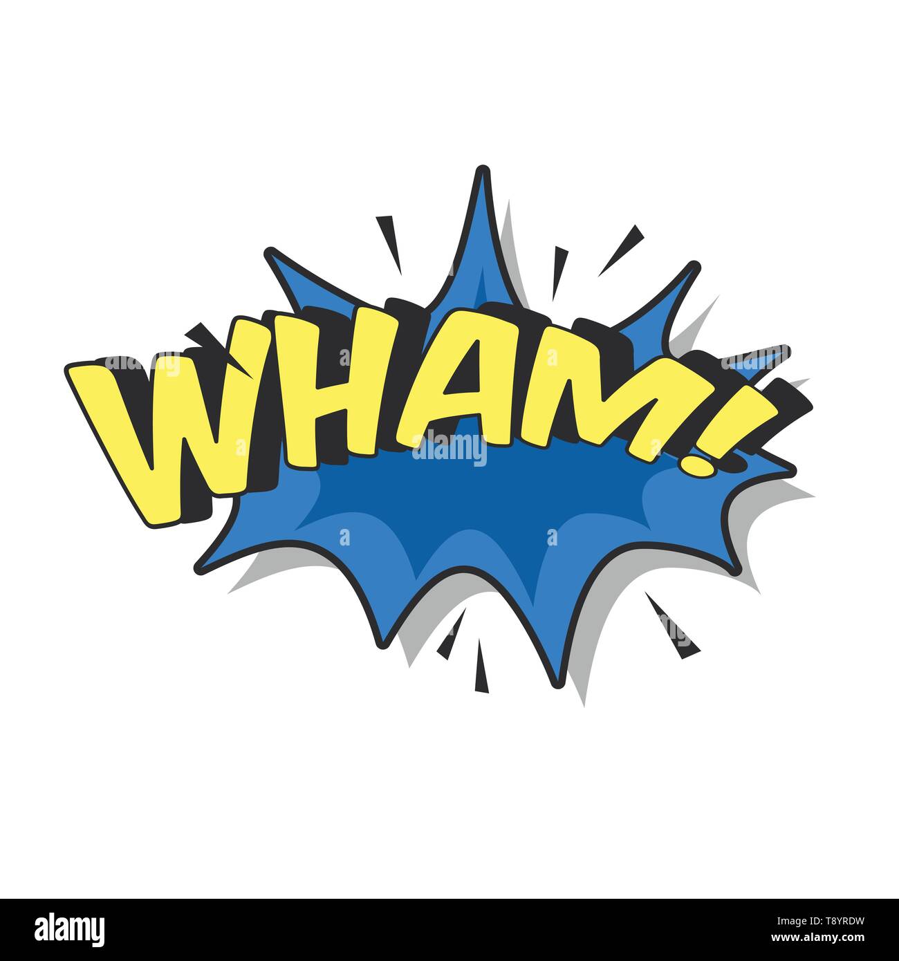 whack Colorful comic speech bubble vector Stock Vector Image & Art - Alamy