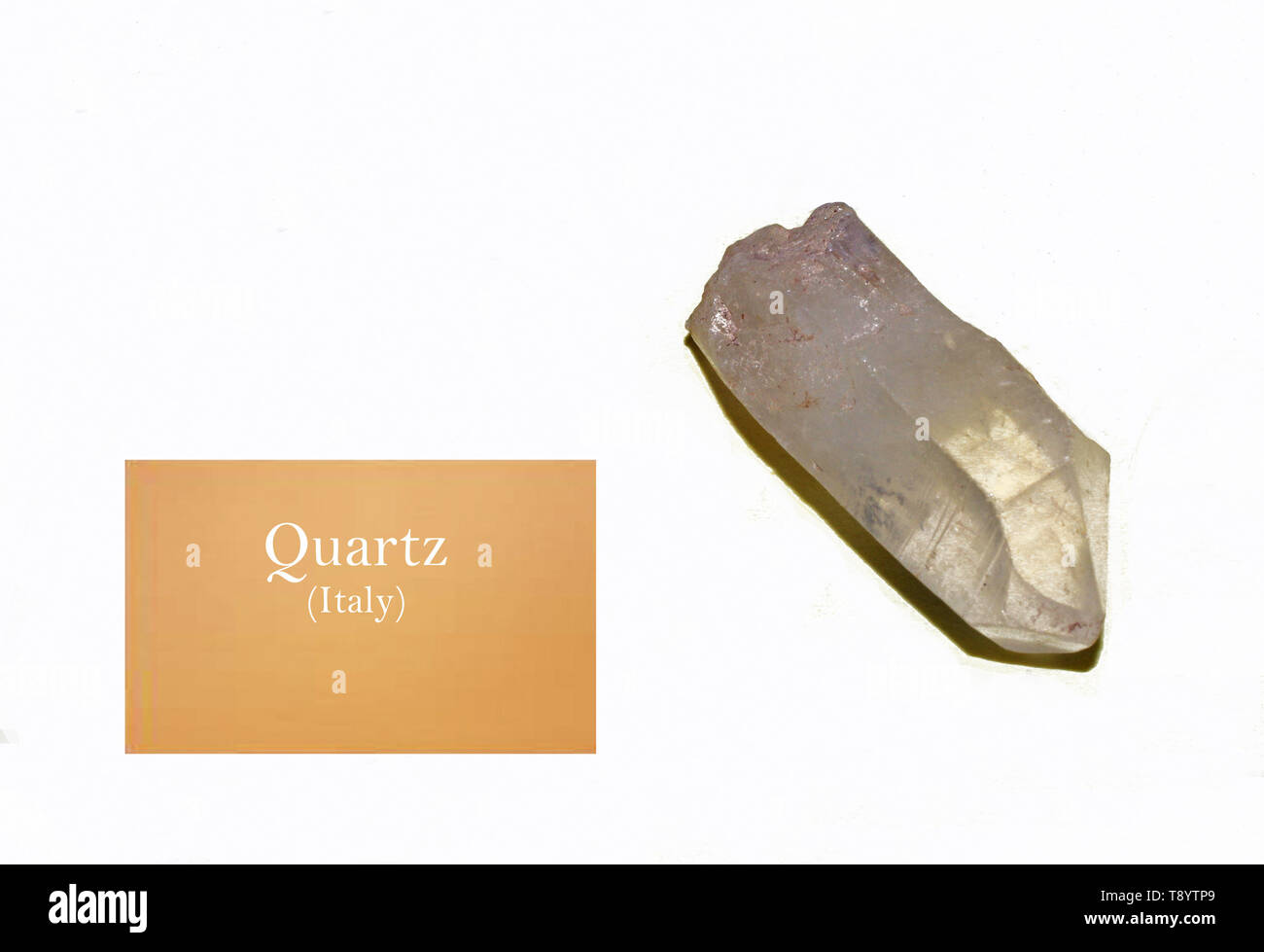 Quartz crystal close-up Stock Photo - Alamy