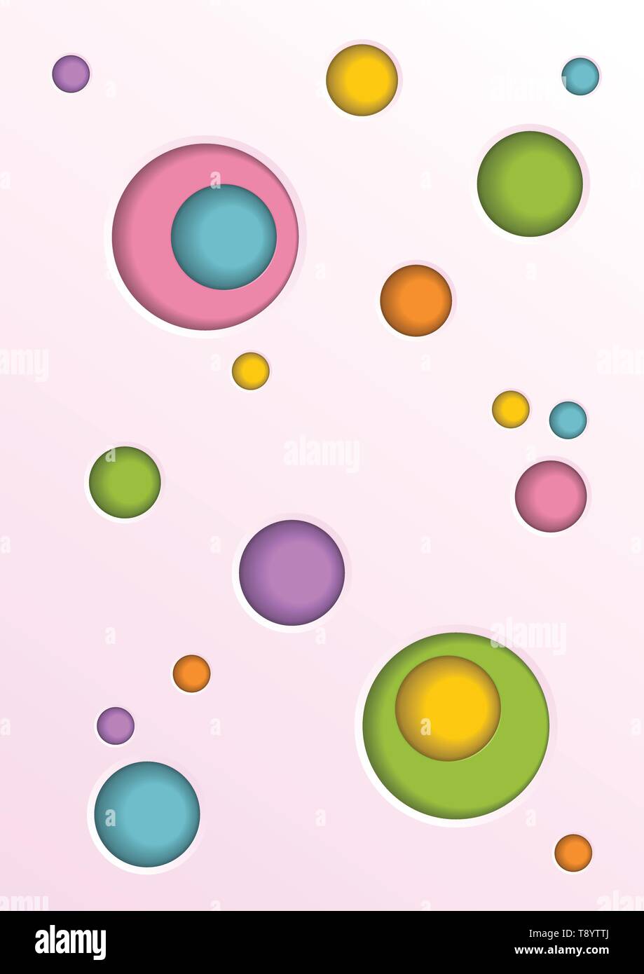 Abstract vector background with colorful circle shape hole Stock Vector ...