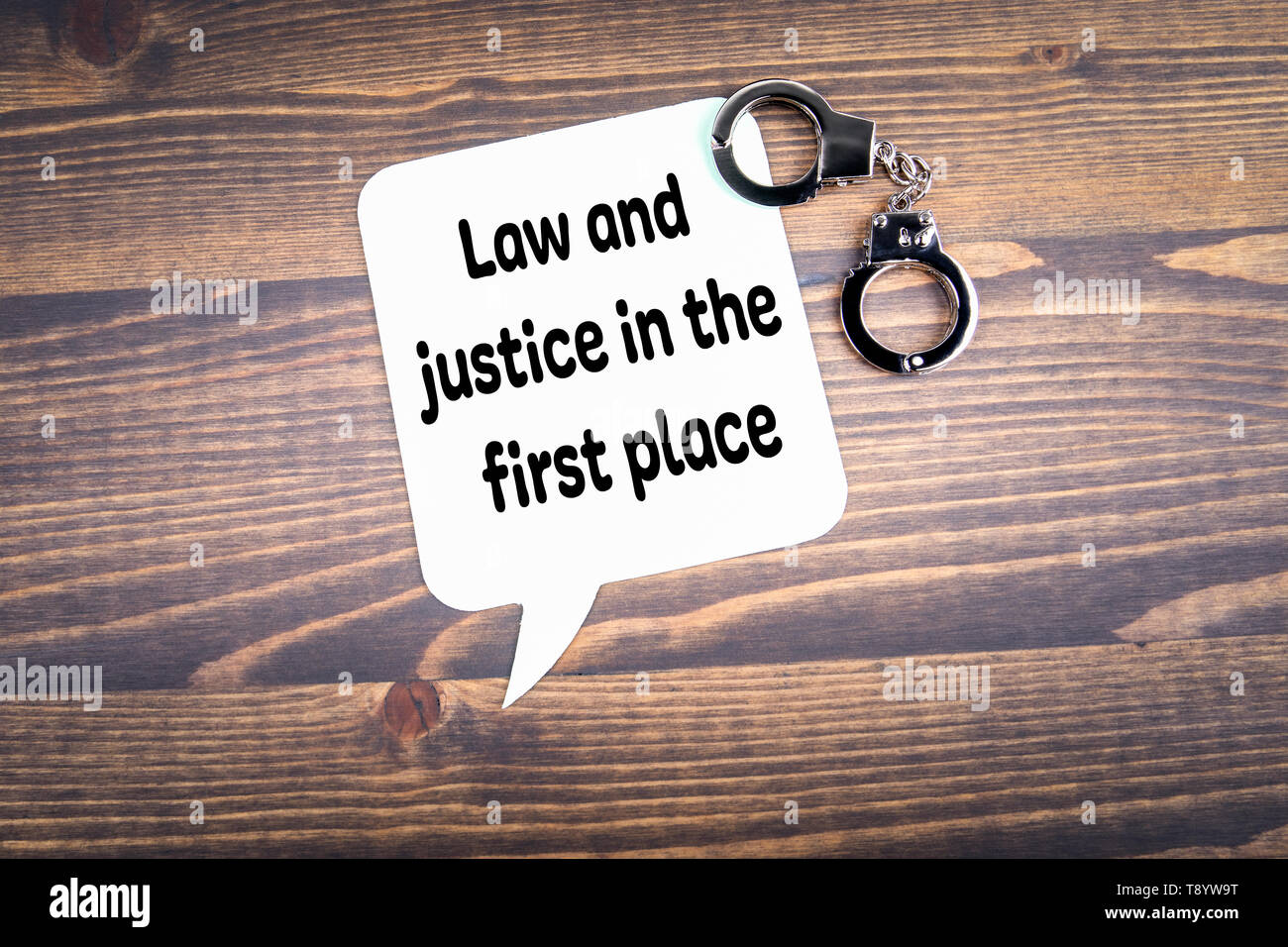 Law and justice in the first place Stock Photo - Alamy