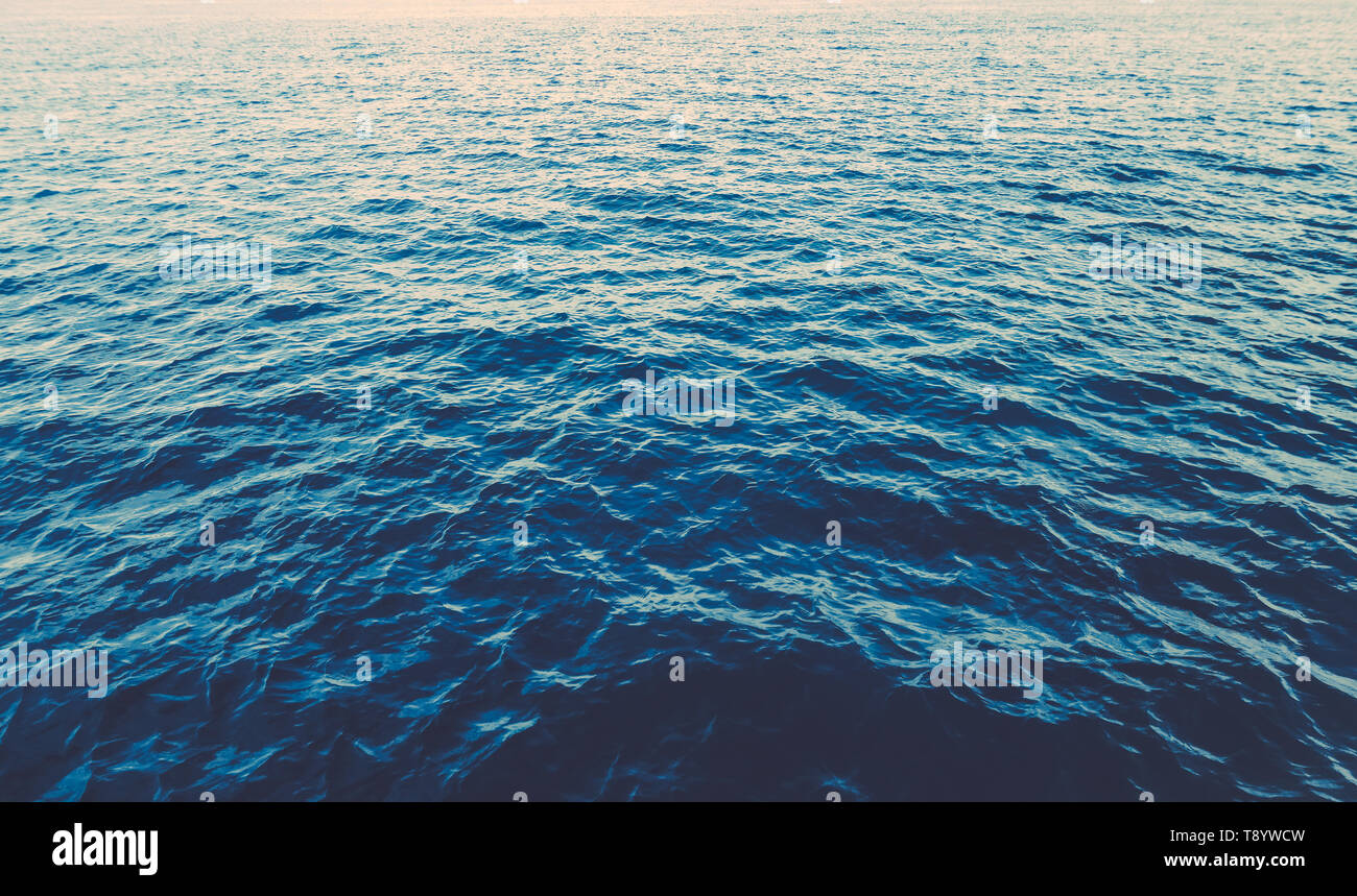 Beach, travel destination and nature environment concept - Ocean water ...