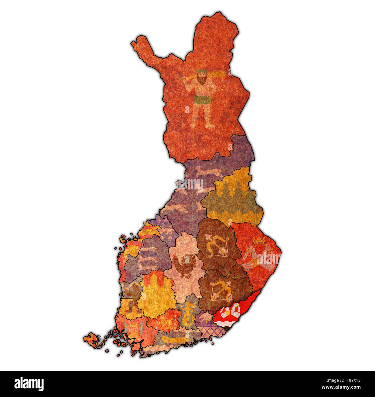 territory of South Karelia region on map of administrative divisions of ... territory of South Karelia region on map of administrative divisions of ...