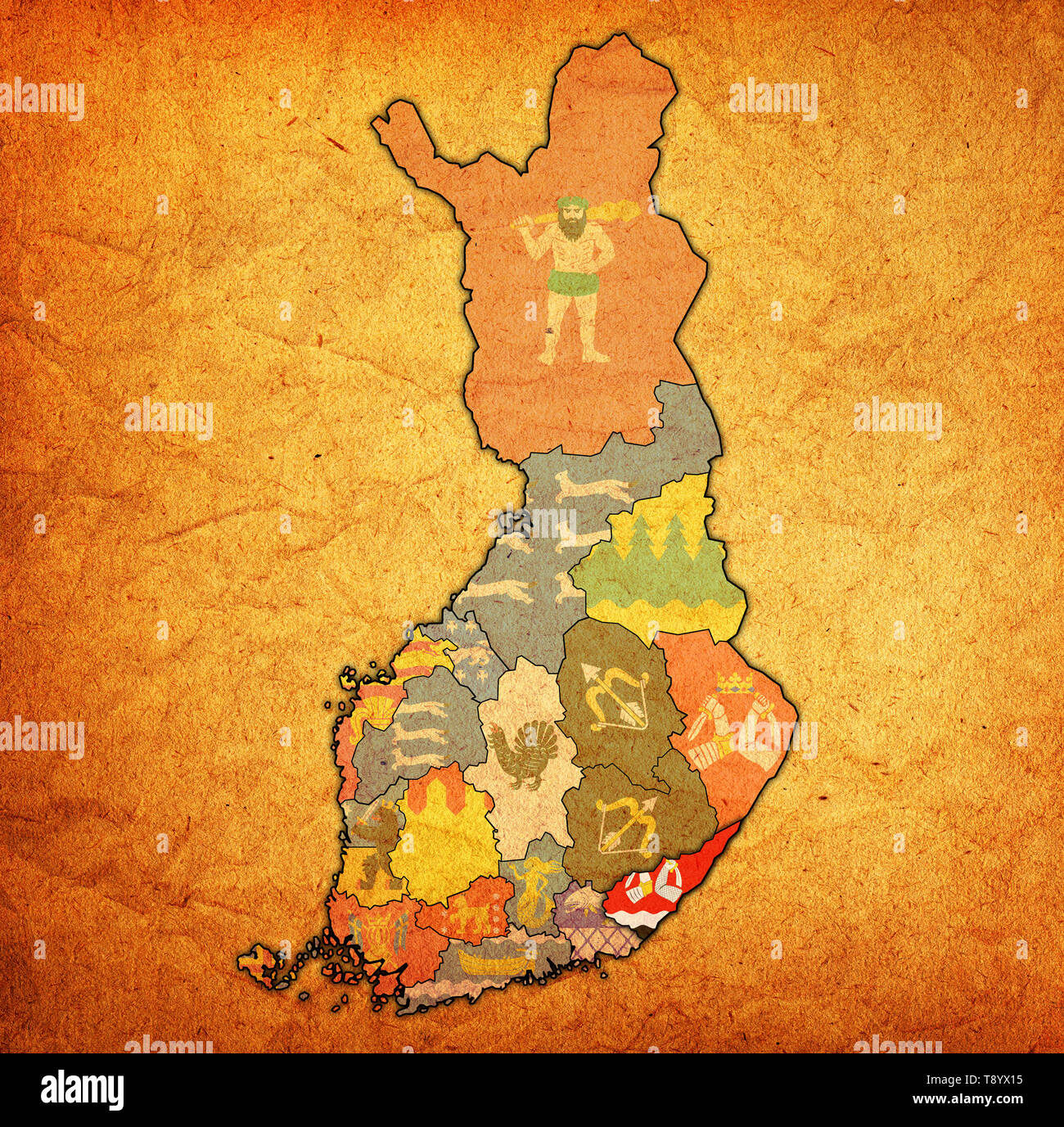 territory of South Karelia region on map of administrative divisions of ... territory of South Karelia region on map of administrative divisions of ...