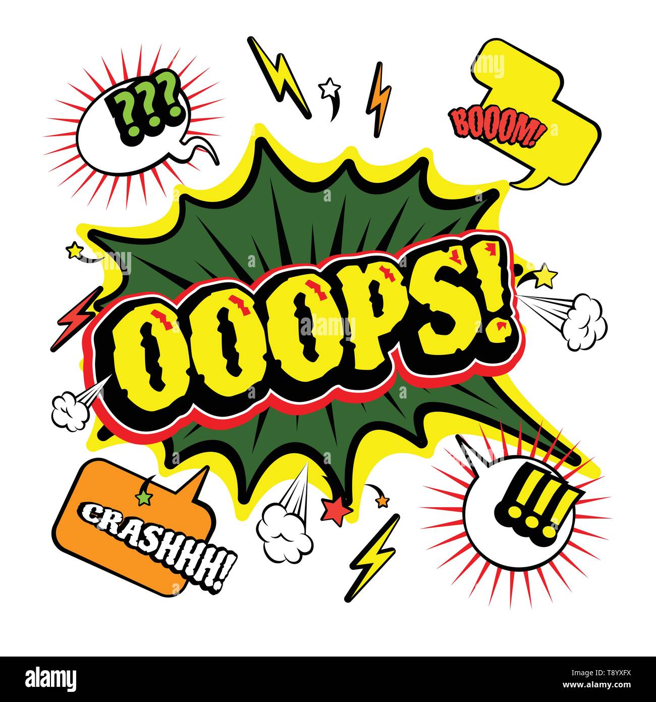 comic book design elements vector illustrator Stock Vector Image & Art ...