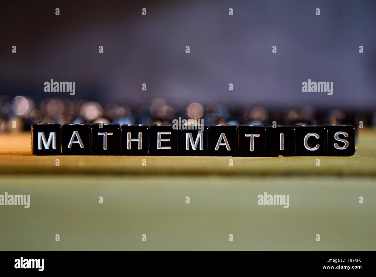 Mathematical wooden blocks hi-res stock photography and images - Alamy