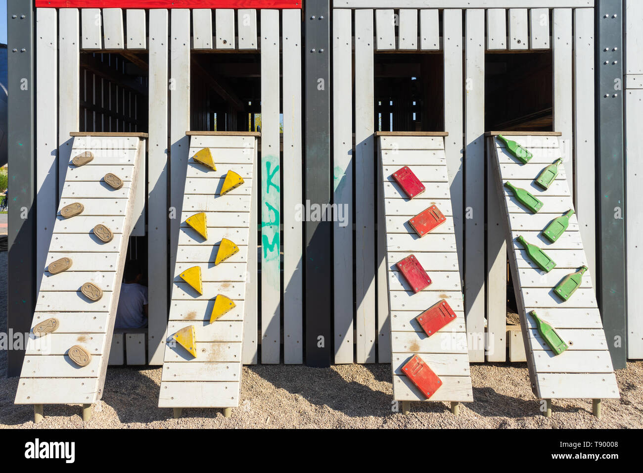 Playground. The stairs are made in the form of food (pizza, cheese ...