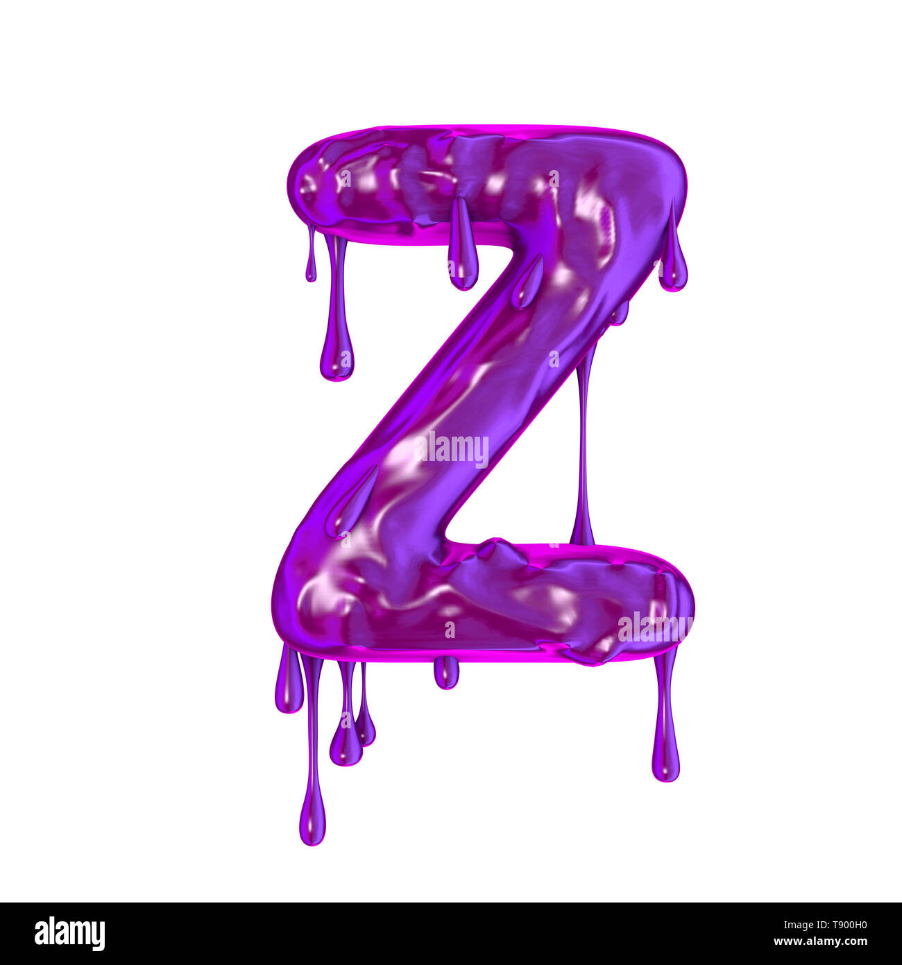 Purple Letter Z