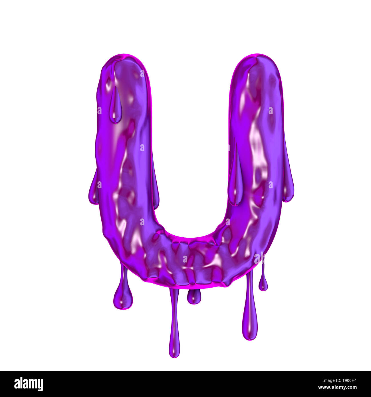 Purple Letter U