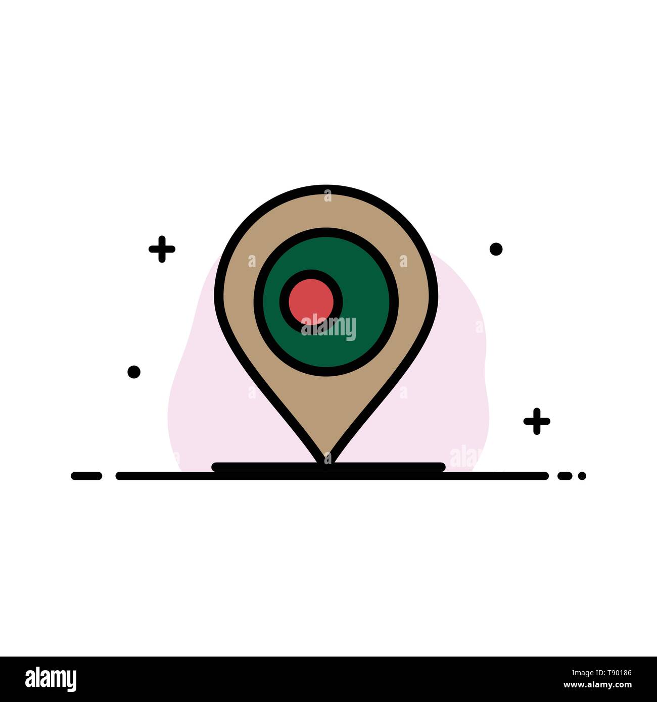 Bangladesh flag and map in vector illustration hi-res stock photography ...