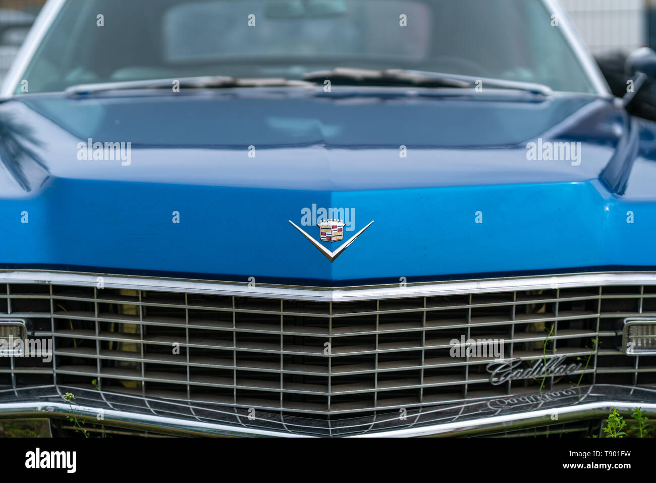 Berlin April 27 2019 Fragment Of The Full Size Luxury Car Cadillac