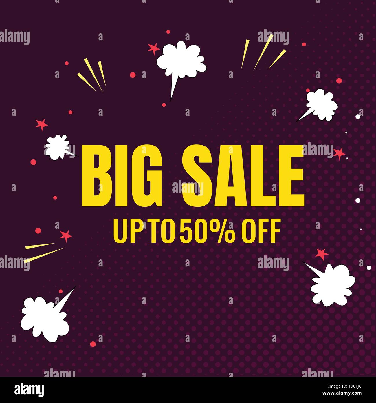Big sale banner. Limited time for special offer and discounts, bright ...