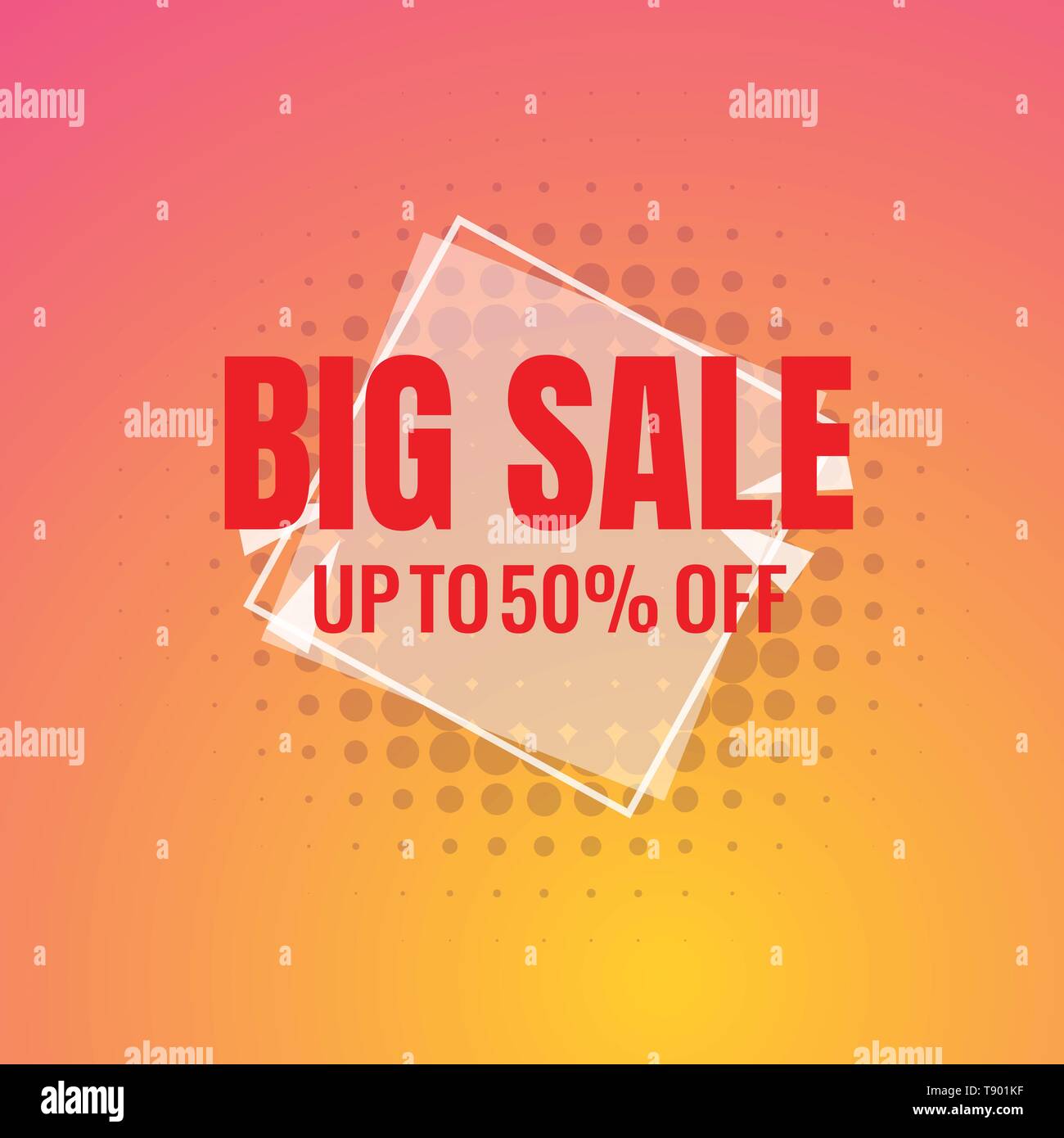 Big sale banner. Limited time for special offer and discounts, bright ...