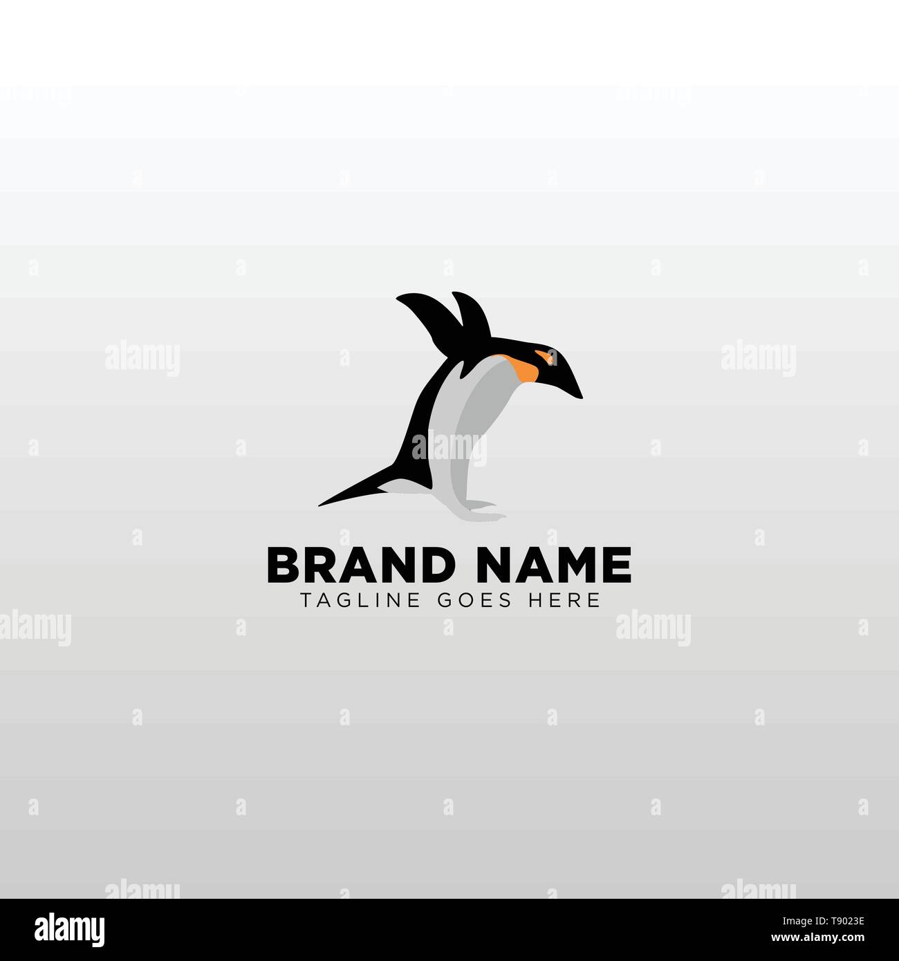 penguin logo design template vector illustration icon element isolated ...