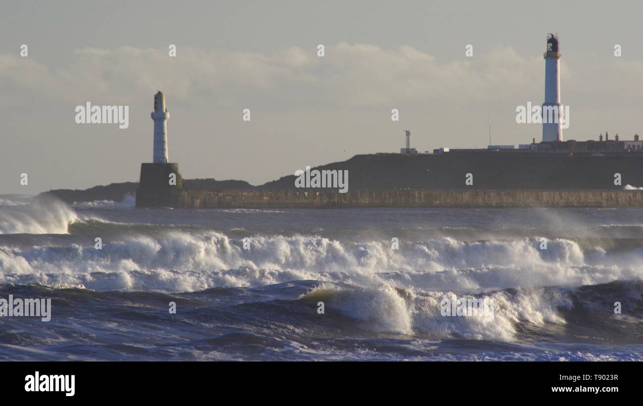 Girdleness lighthouse hi-res stock photography and images - Alamy