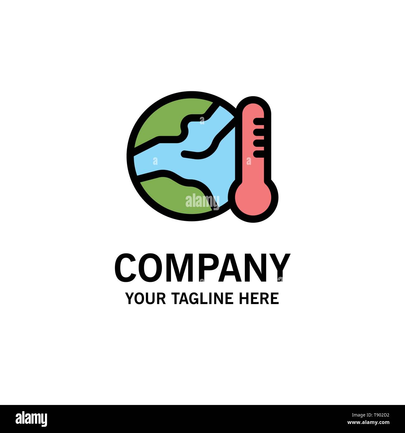 Earth, Environment, Global, Hot, Temperature Business Logo Template ...