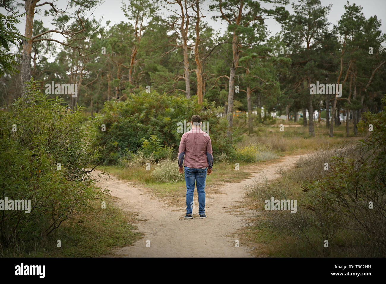 Man at the crossroads hi-res stock photography and images - Alamy