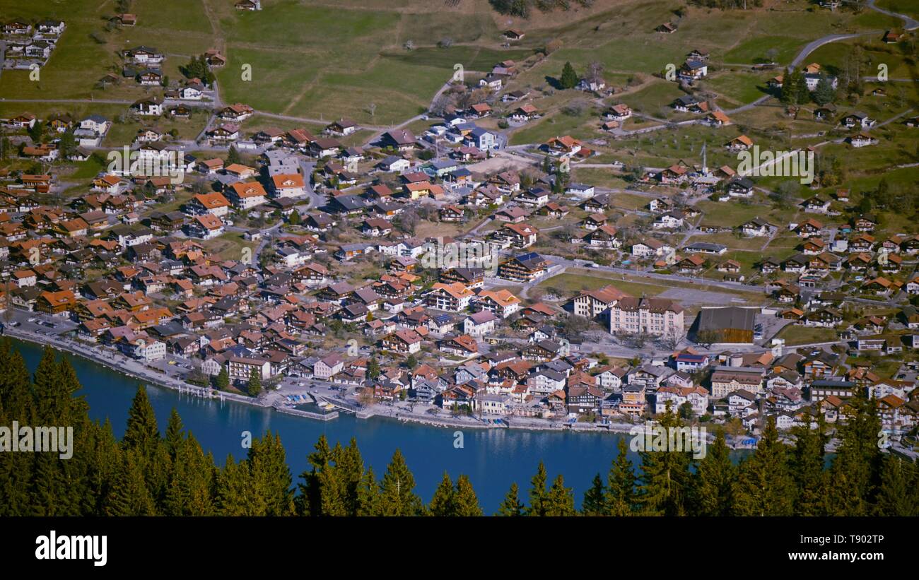 An overview of the traditional Brienz, Bern, Switzerland, Europe Stock ...