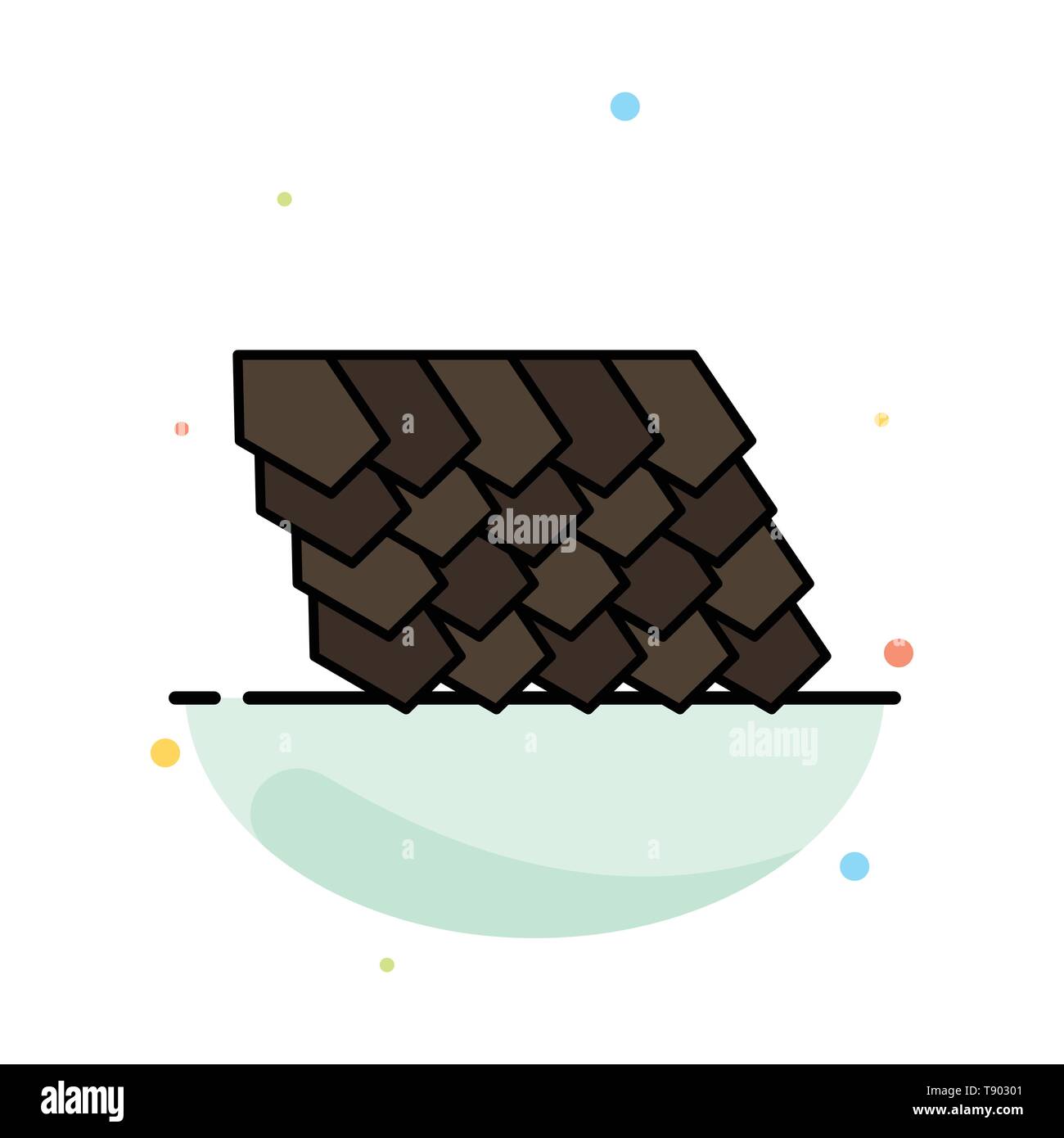 Flat roof covering Stock Vector Images - Alamy