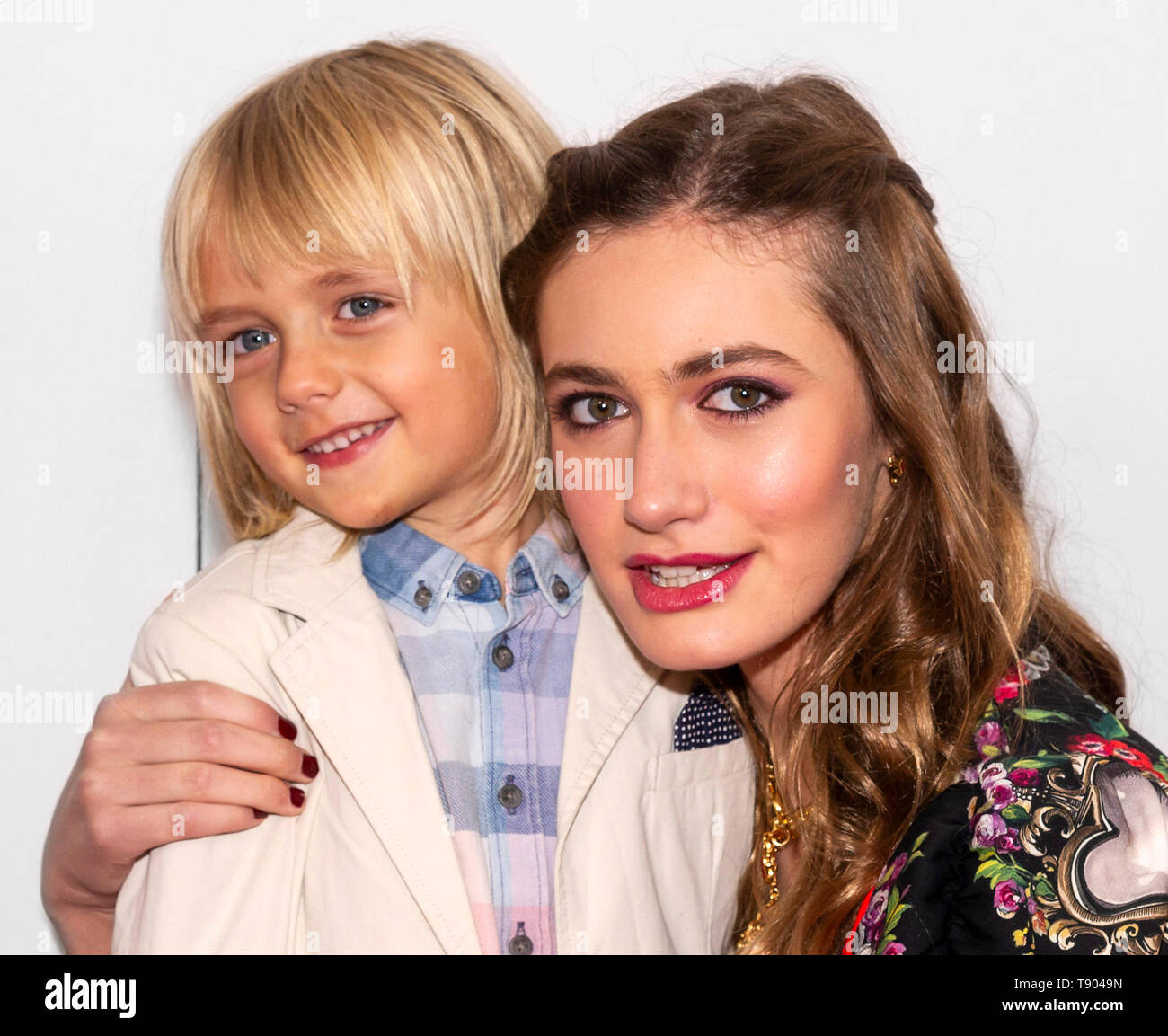 New York, NY - April 27, 2019: Nicole Elizabeth Berger and Bodhi Palmer ...