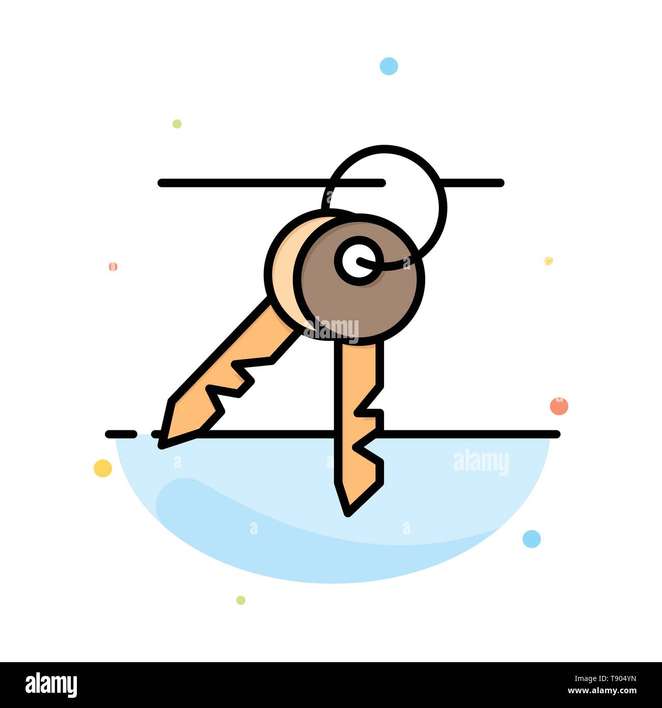 Hotel receptionist room key Stock Vector Images - Alamy