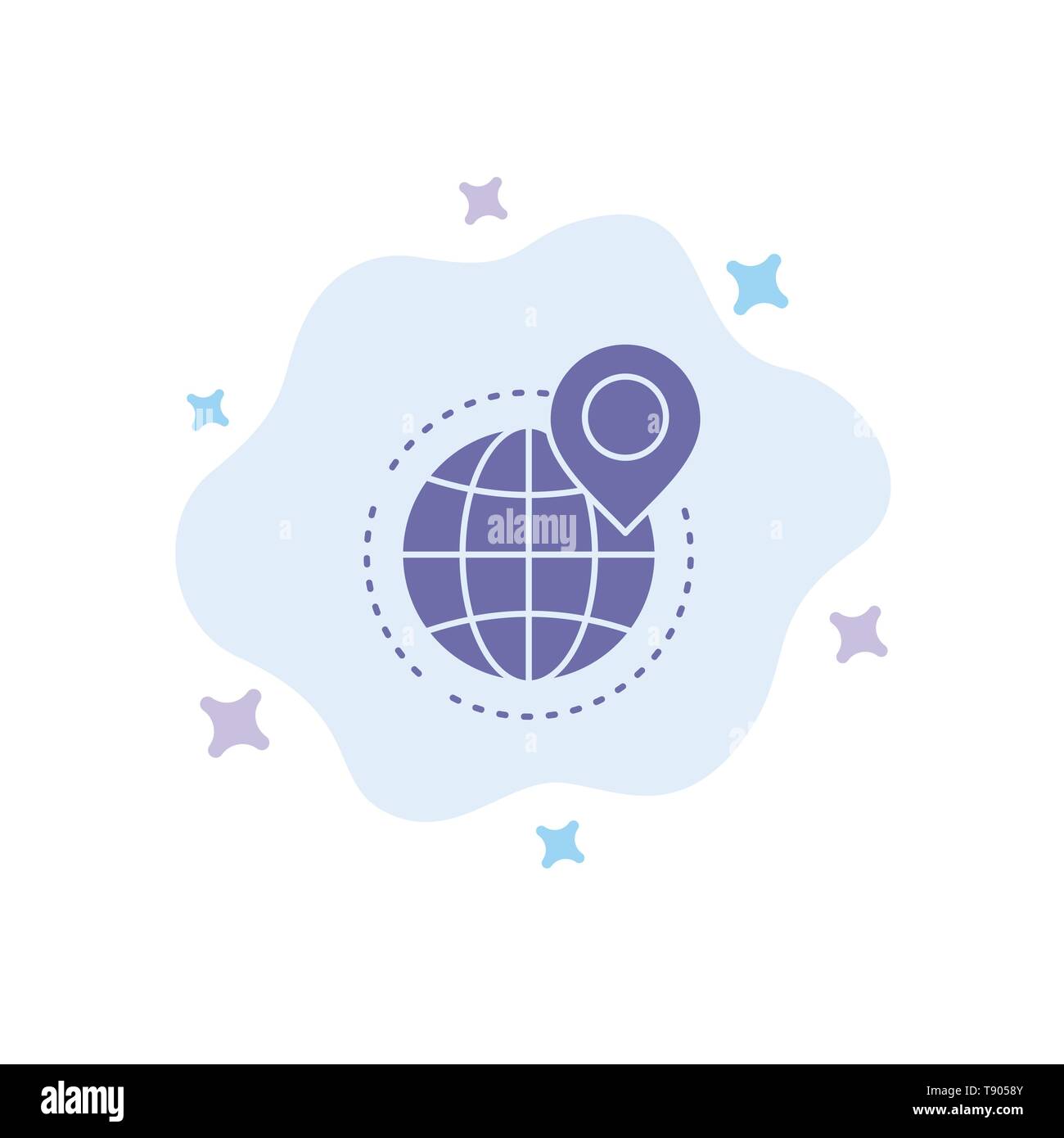 North atlantic on globe Stock Vector Images - Alamy