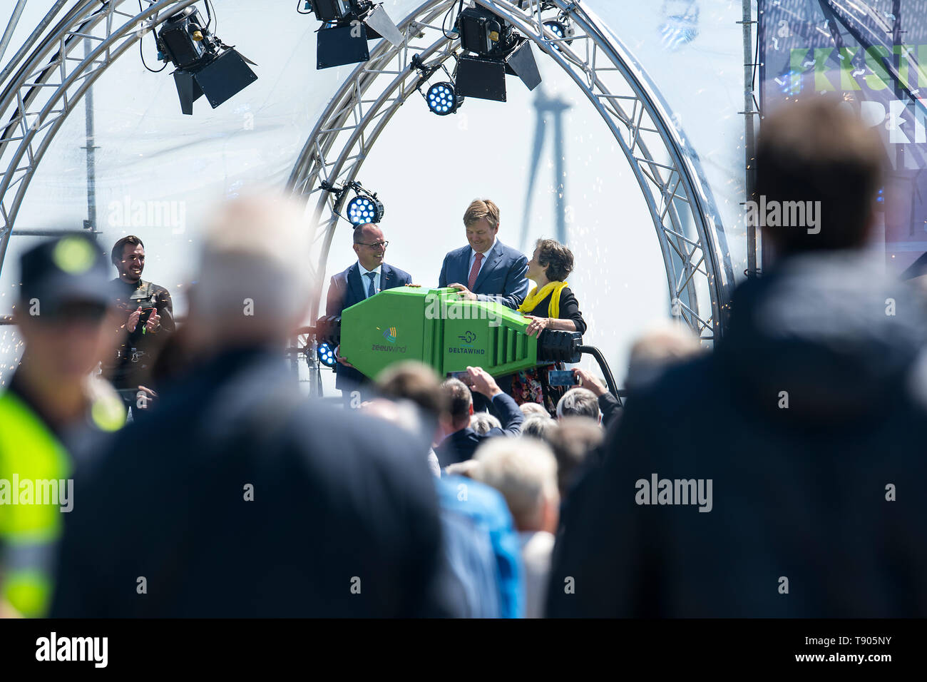 Official opening of the Krammer Windpark in Bruinisse, in the south of ...