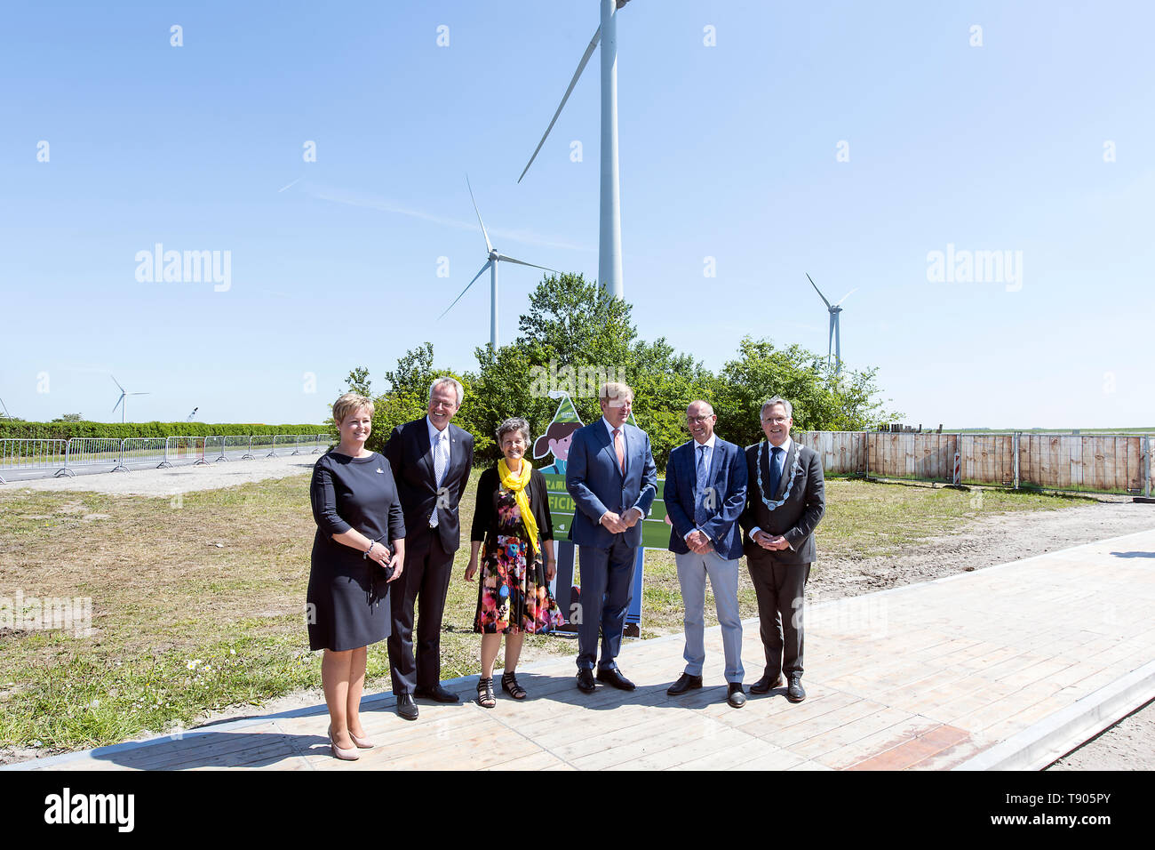 Official opening of the Krammer Windpark in Bruinisse, in the south of ...