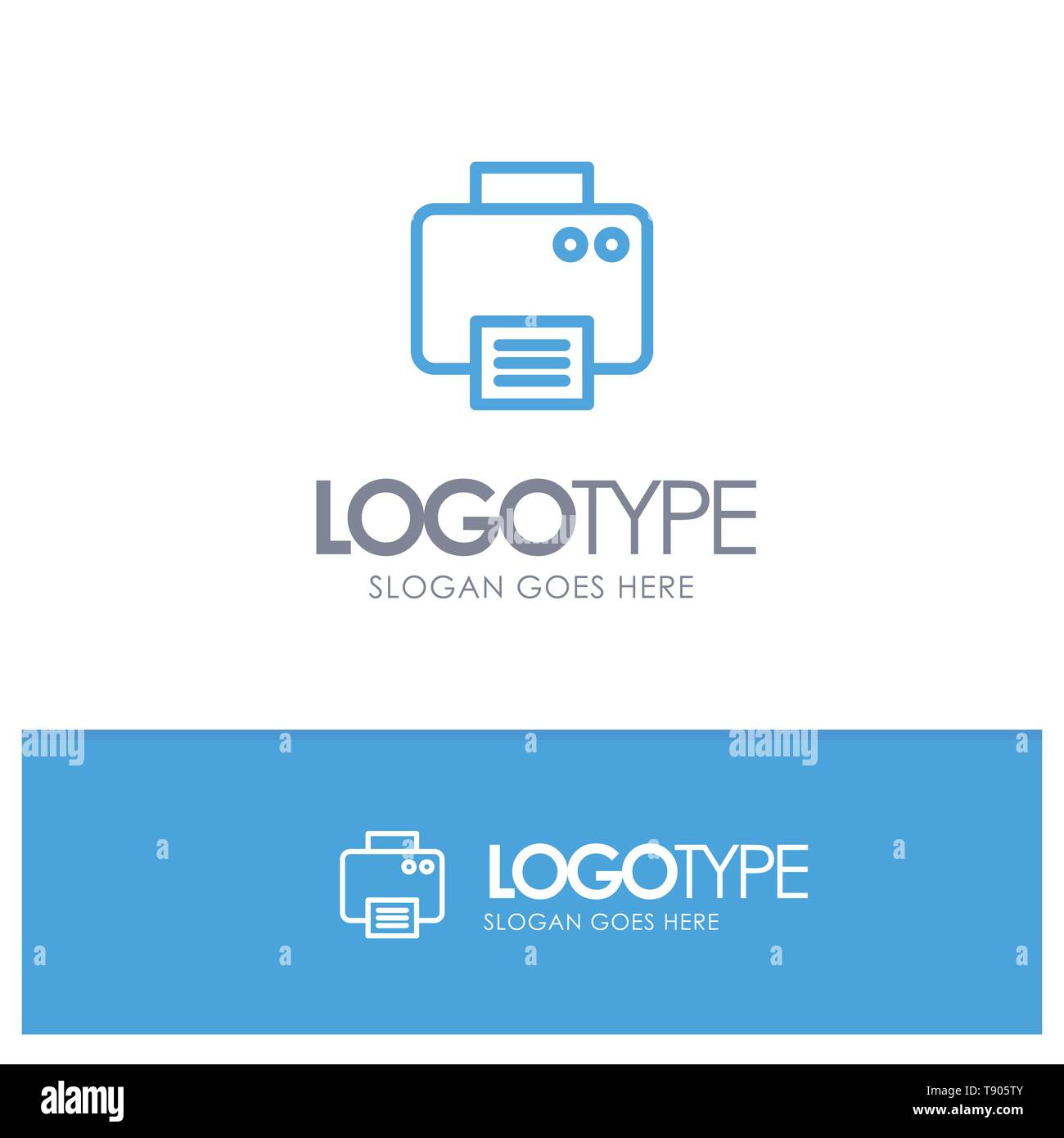 Your logo printed Stock Vector Images - Alamy