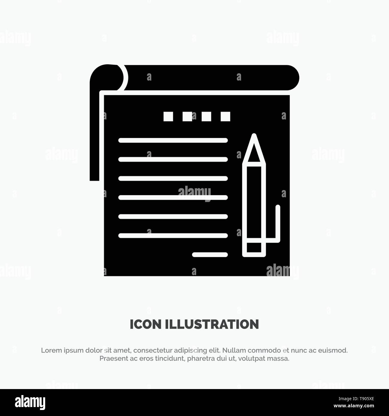 Student paper teacher note Stock Vector Images - Alamy