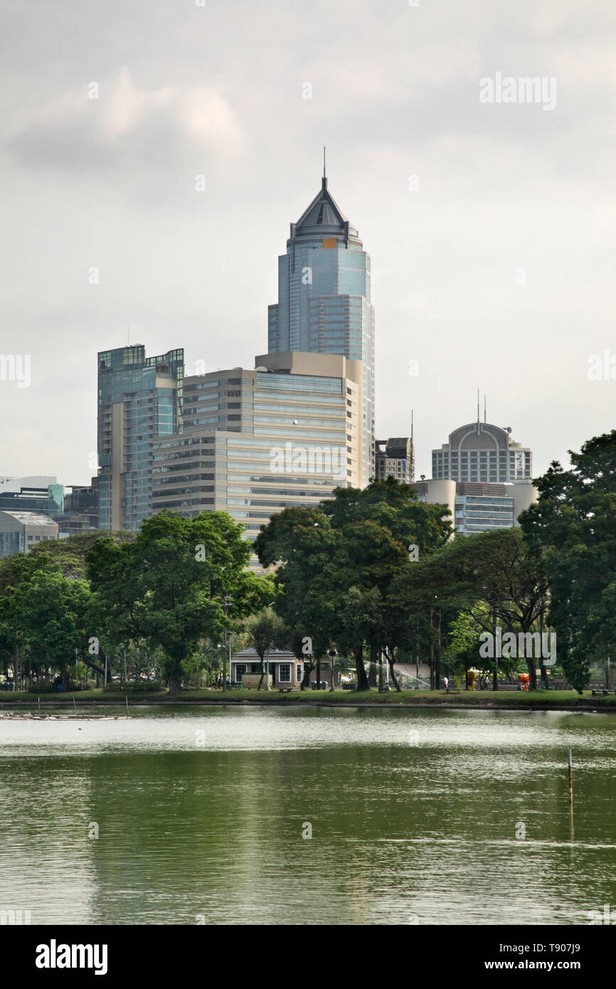 Lumphini Park at Bang Rak district of Bangkok. Kingdom of Thailand ...