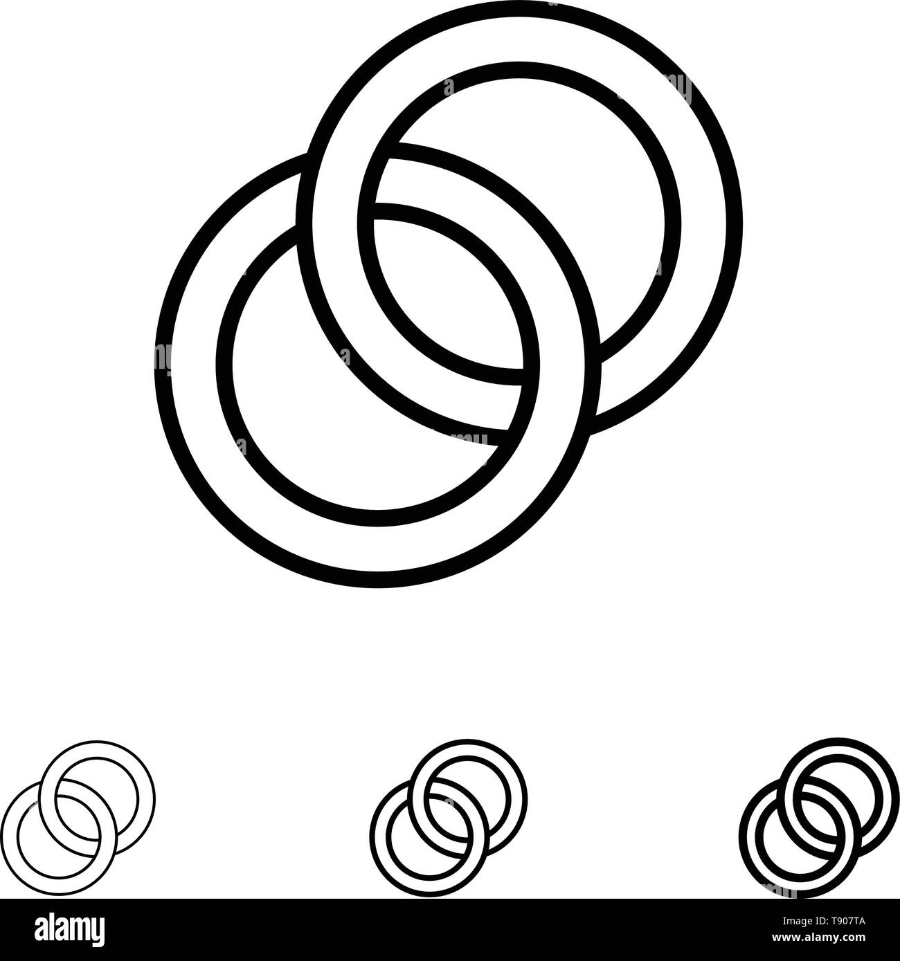 Bold rings Stock Vector Images - Alamy