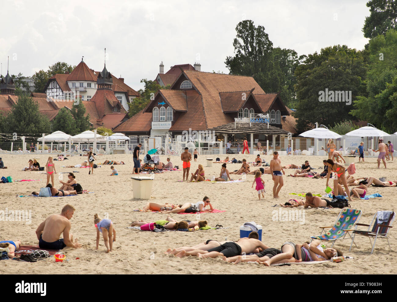 Beach in Sopot. Poland Stock Photo - Alamy