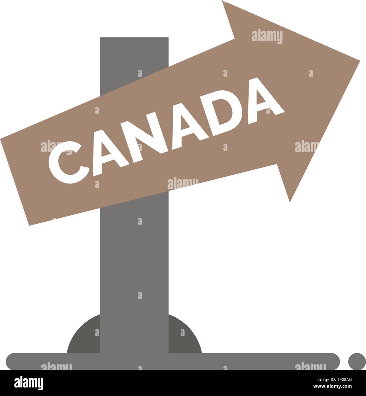Canadian arrow Stock Vector Images - Alamy
