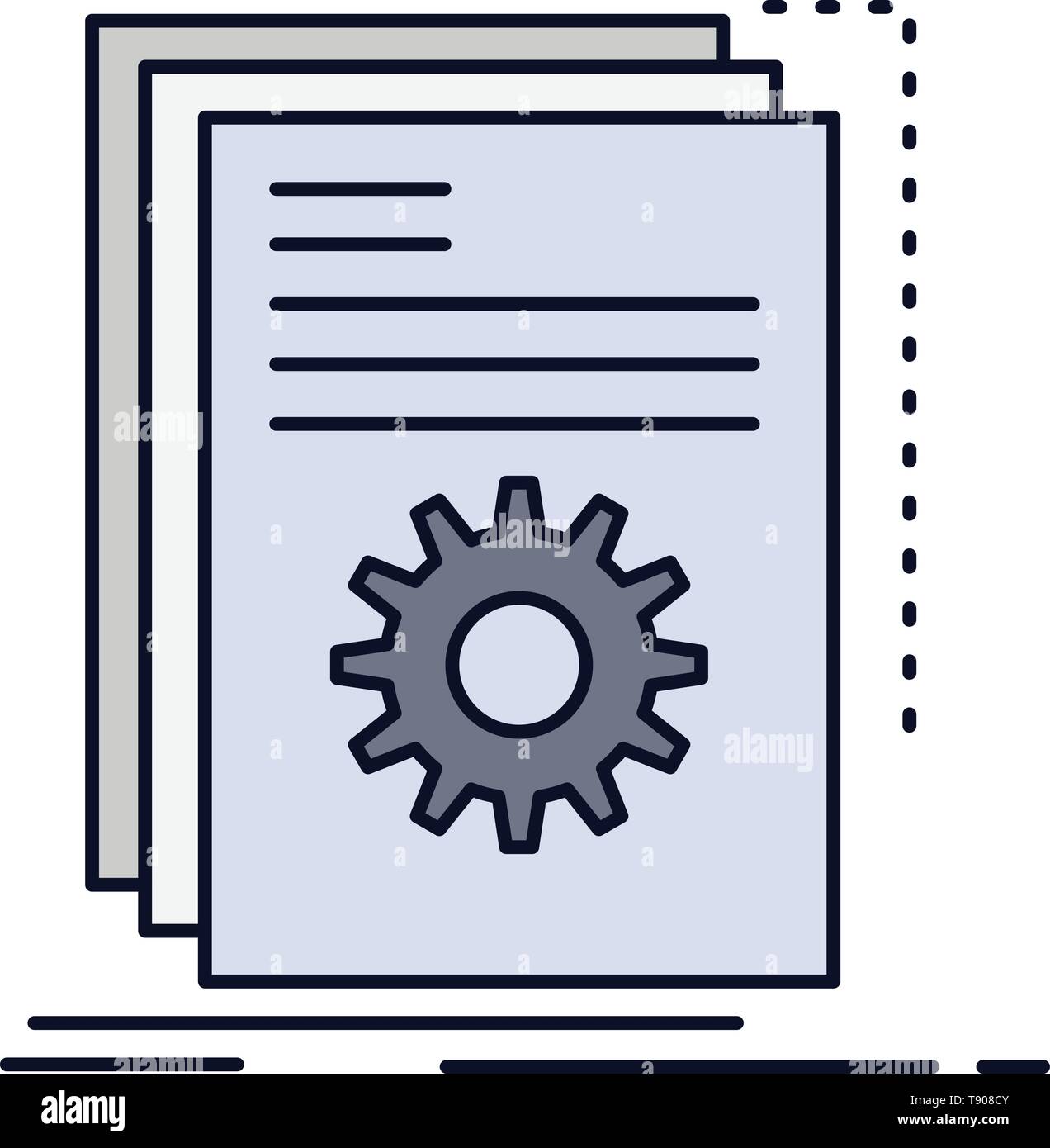 App Build Developer Program Script Flat Color Icon Vector Stock Vector Image And Art Alamy