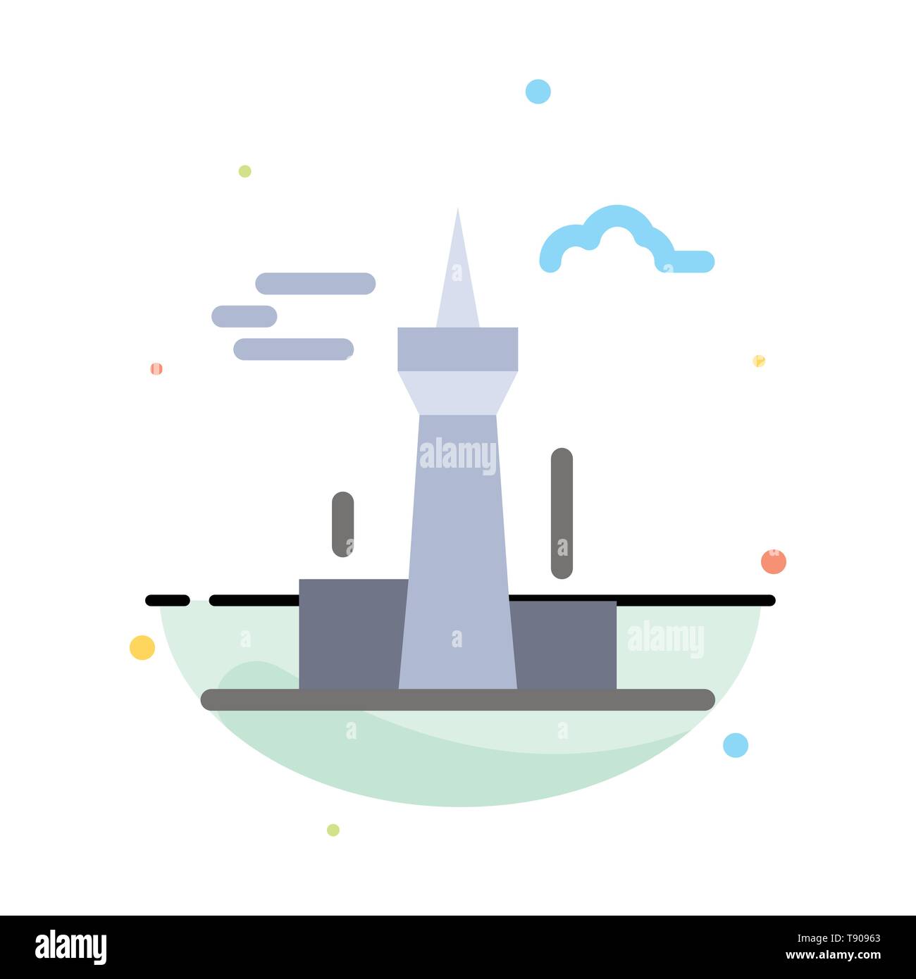 Canada icon famous tower iconic Stock Vector Images - Alamy