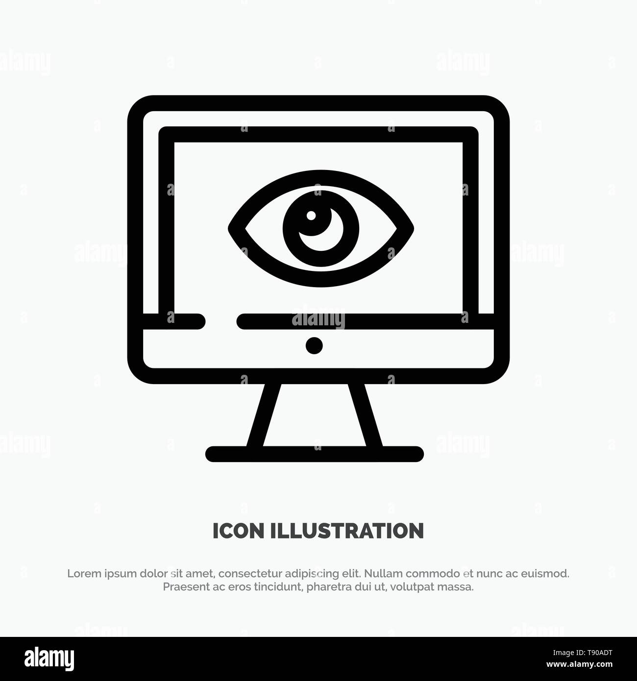 Surveillance monitor Stock Vector Images - Alamy