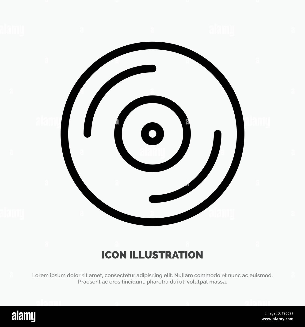 Cd line icon hi-res stock photography and images - Alamy