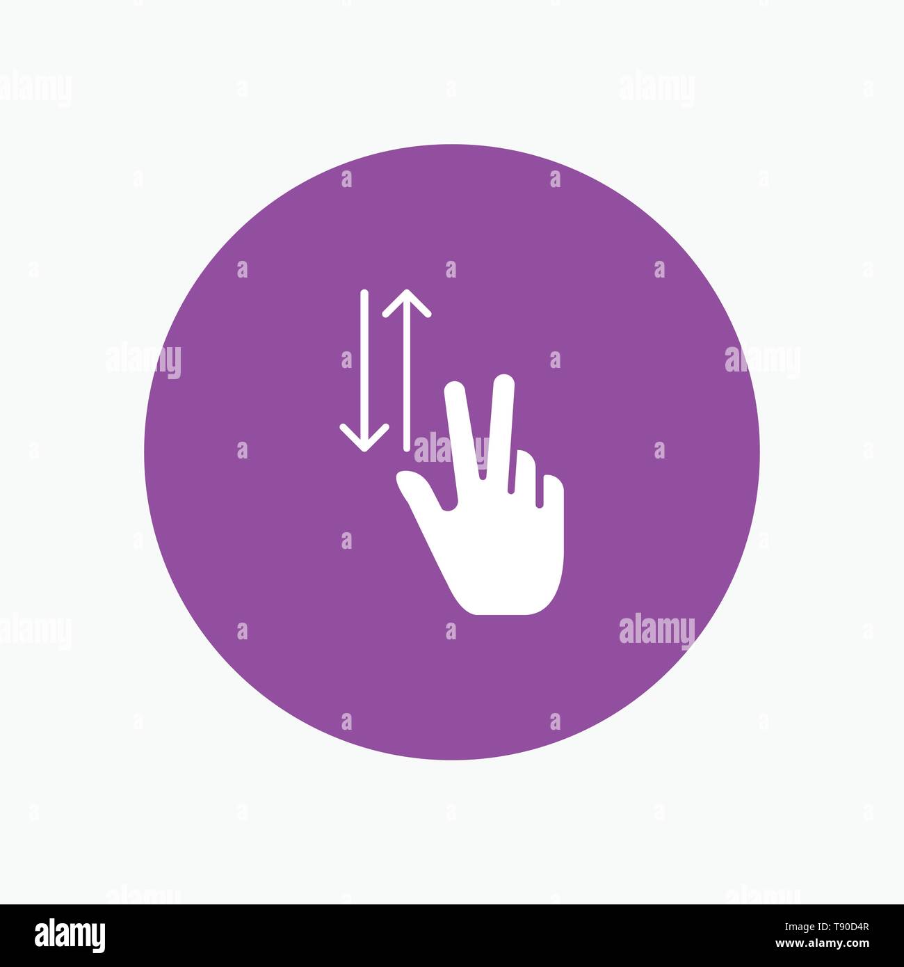 Two finger point Stock Vector Images - Alamy