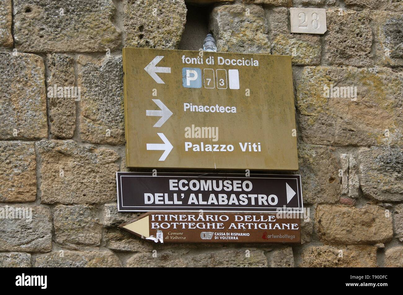 Italian road junction signs hi-res stock photography and images - Alamy
