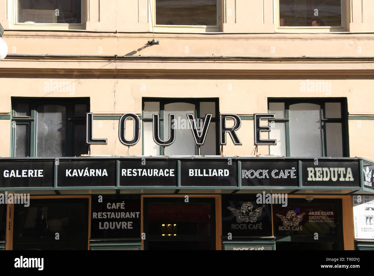 Cafe Louvre in Prague Stock Photo - Alamy