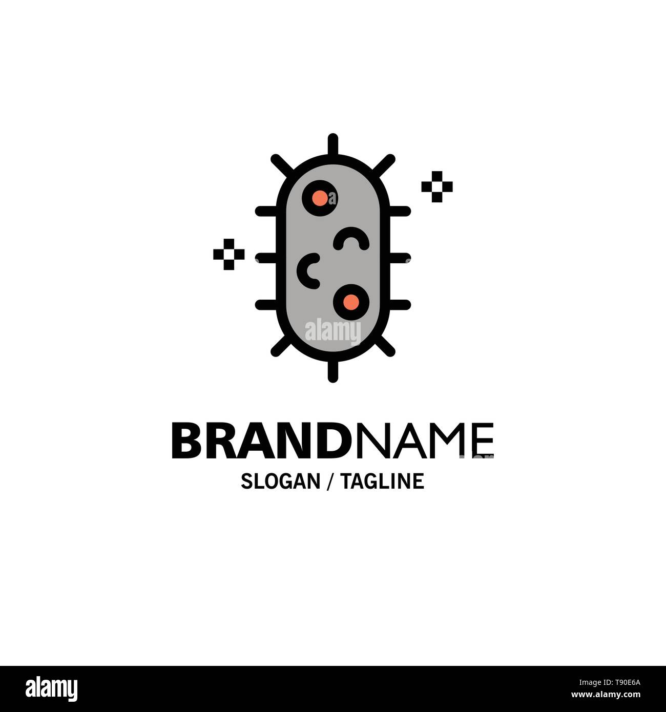 Bacteria element logo Stock Vector Images - Alamy