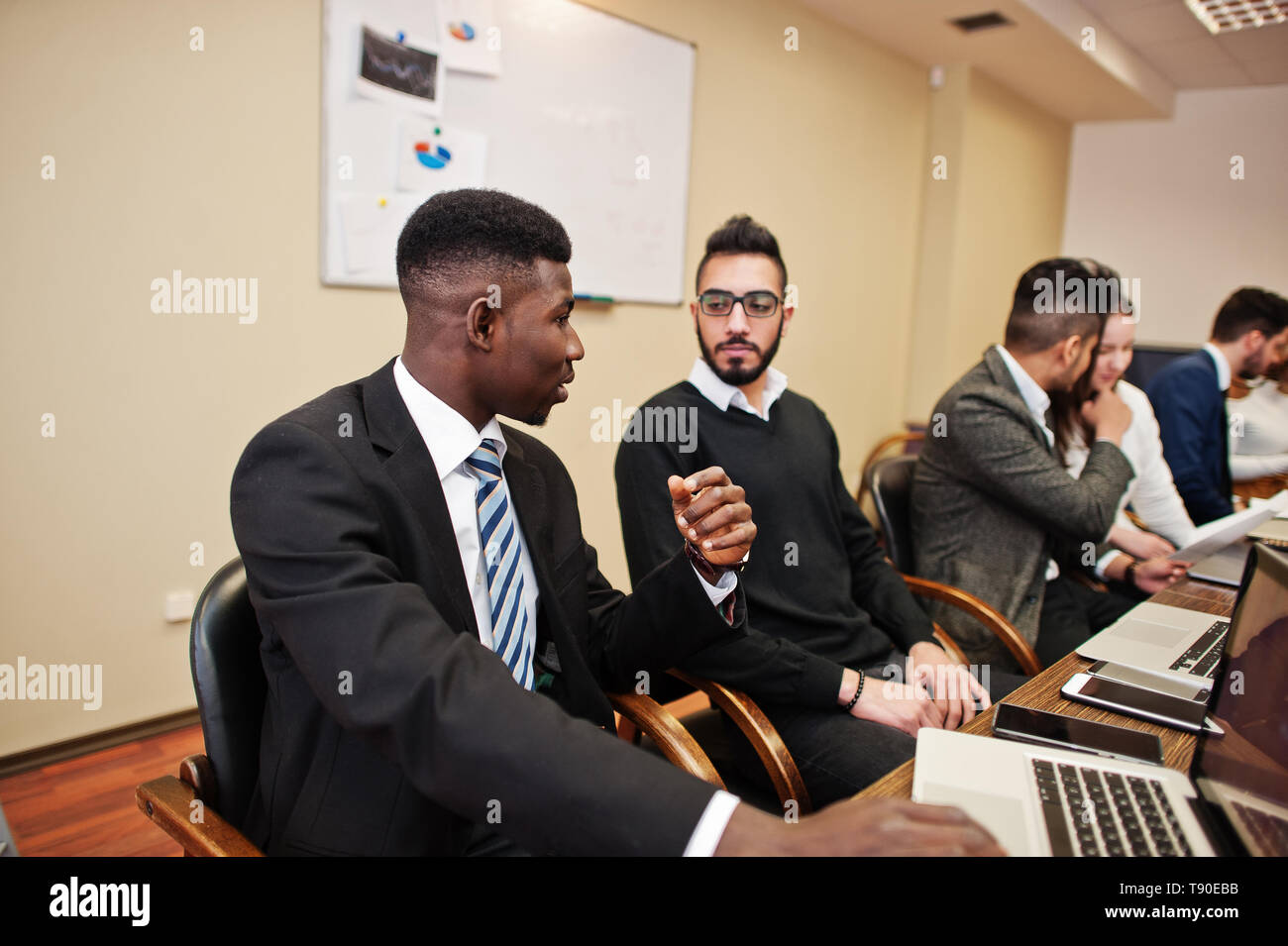 Businessman addressing team at meeting hi-res stock photography and ...