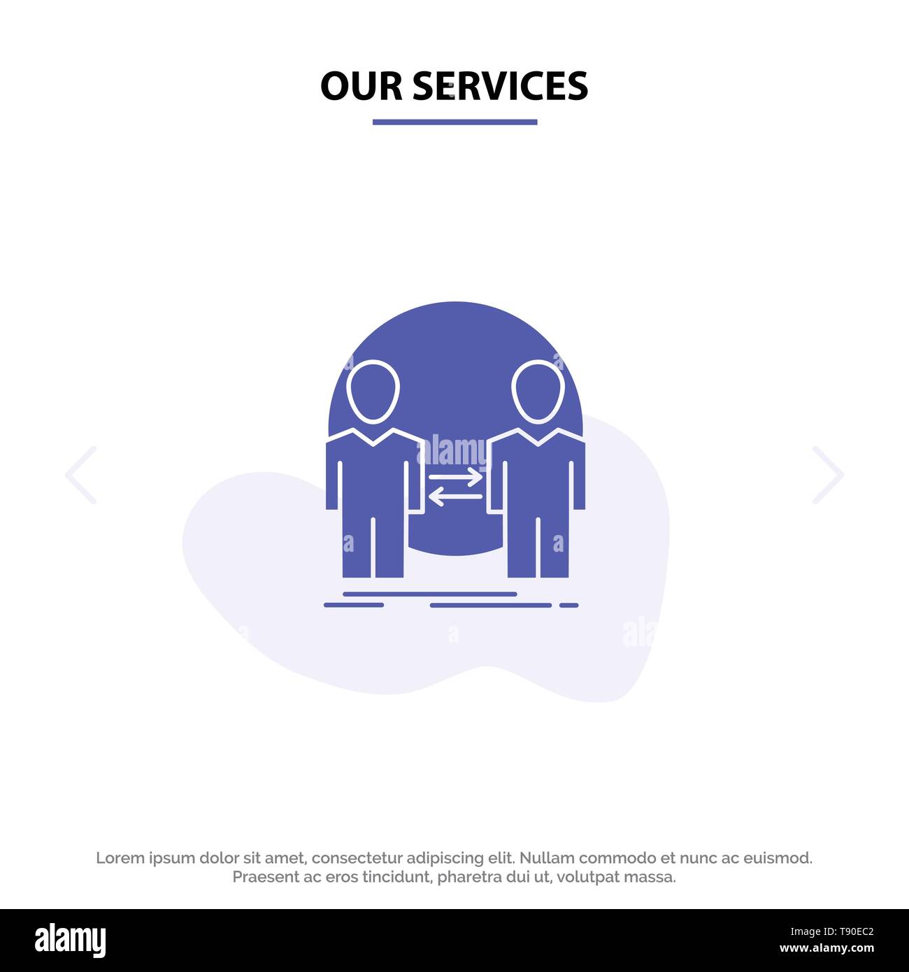 Our Services Man Clone User Identity Duplicate Solid Glyph Icon Web